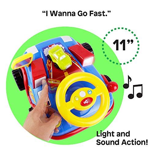 BOLEY Toys Kid's Mega Race Car Truck w/ Racer Flames - Interactive ...