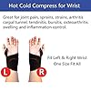 Cold Pack Gel Wrist Ice Pack Wrap - Reusable Hot Pack for Wrist Pain ...