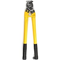 MAXPOWER Wire Rope Cutter 18 Inch for Steel Wire Rope and Stainless ...