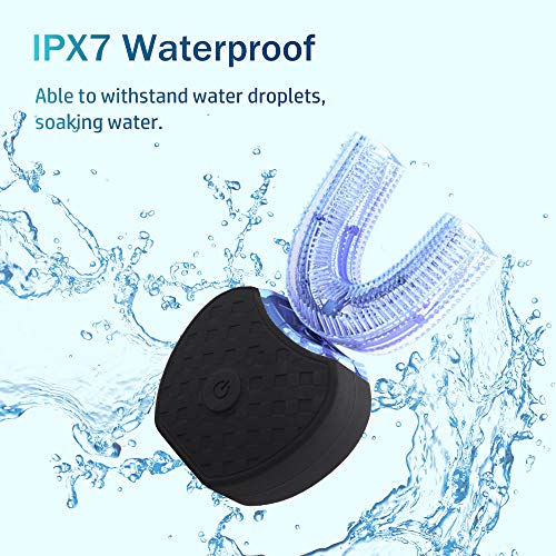 Ultrasonic Automatic Toothbrush 360° Electric Sonic Toothbrush Kit with ...