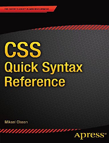 CSS Quick Syntax Reference 1, Olsson, Mikael, eBook - Amazon.com