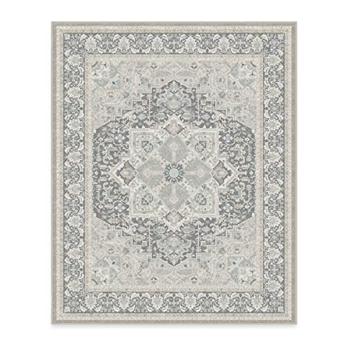 RUGGABLE Hendesi Heriz Washable Rug - Perfect Vintage Area Rug for ...
