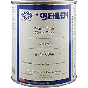 Water Base Grain Filler, Neutral, Quart - Behlen Grain Filler - Amazon.com