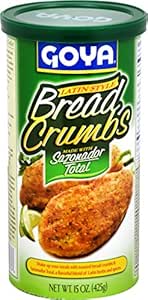 Amazon.com : Goya Foods Bread Crumbs with sazonador Total, 15 Ounce ...
