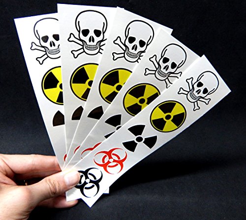 Warning Symbol Temporary Tattoos: Biohazard, Radiation, Poison - Want ...