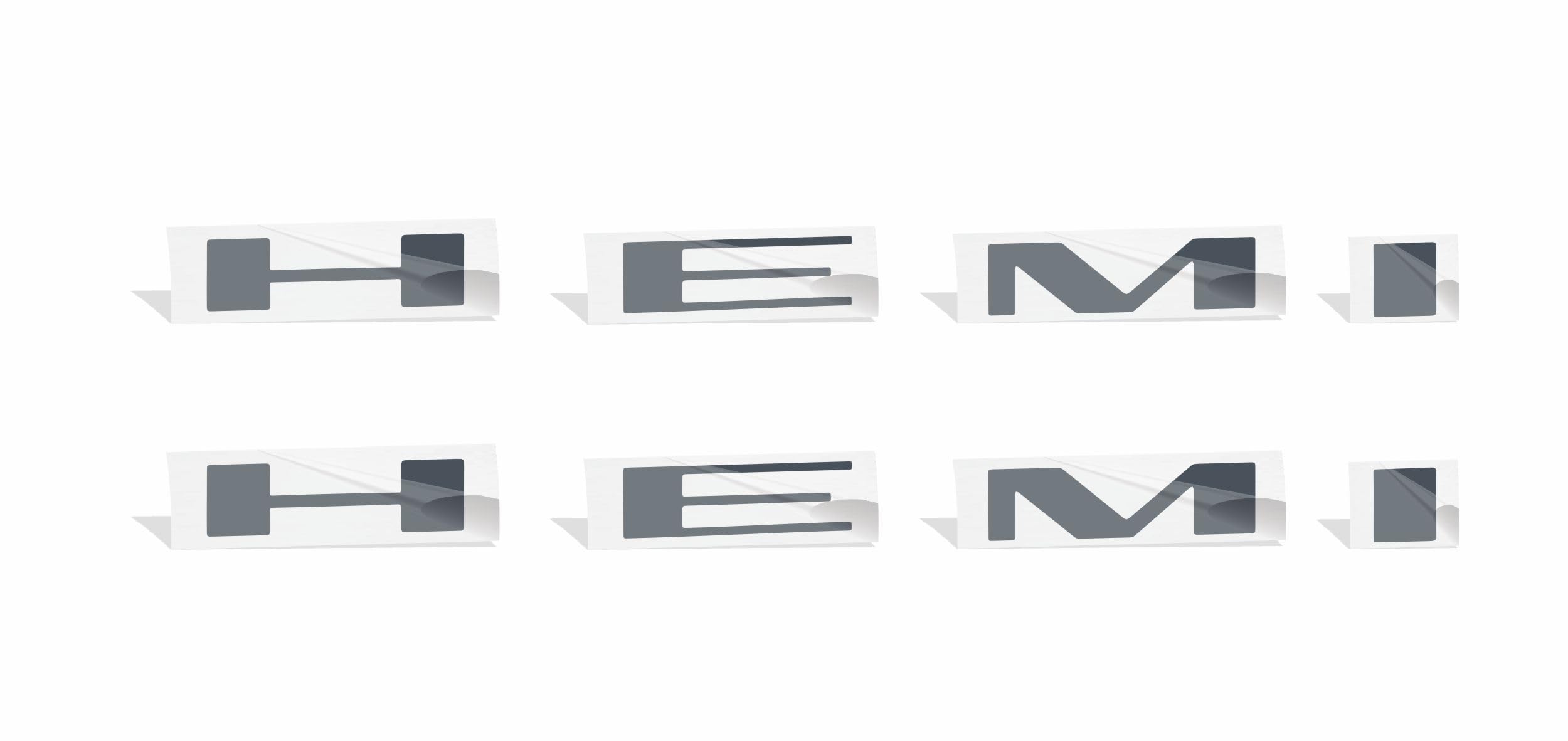 Reflective Concepts HEMI Fender Emblem Overlay Decal Stickers For 2020 ...