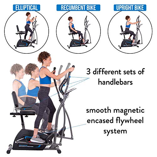 Body Champ 3-in-1 Exercise Machine, Trio Trainer, Elliptical and ...
