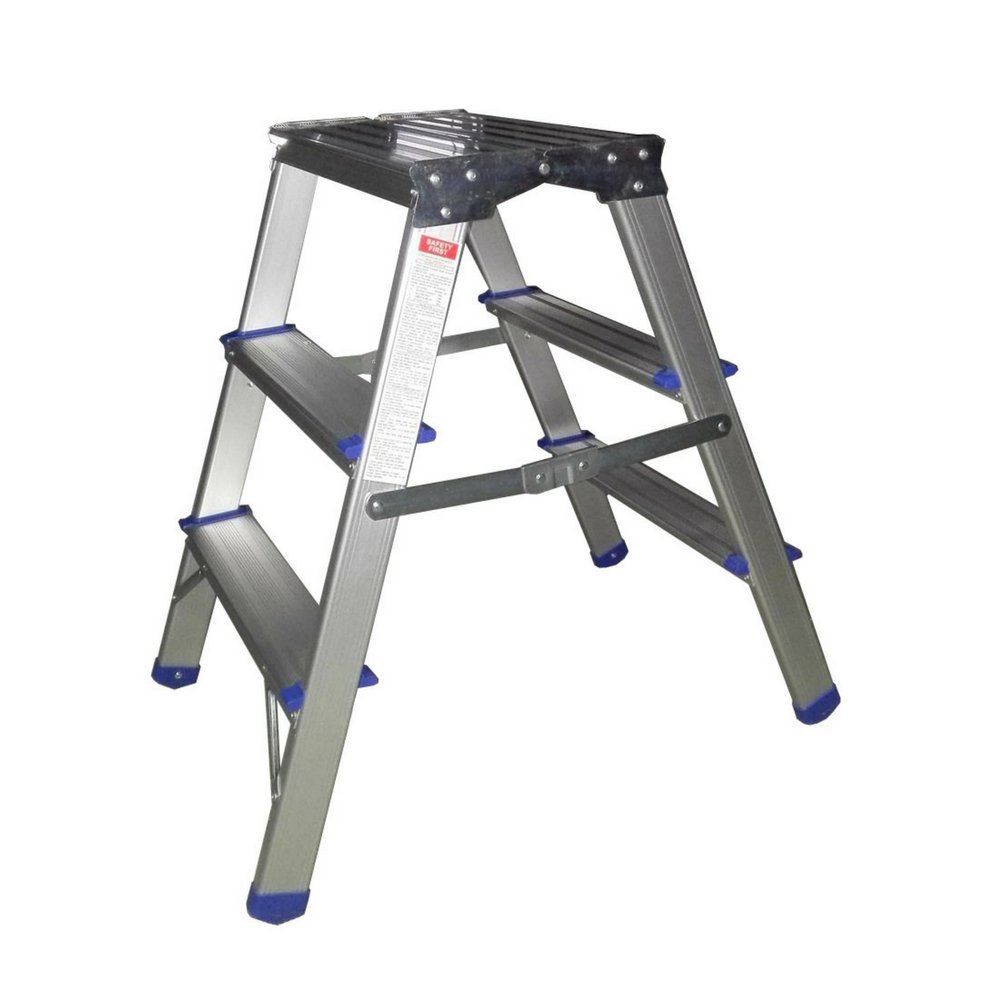 Rackit FS369Z 3 Treads Folding Handy Step, Aluminium – BigaMart