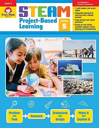 Steam Project Based Learning Grade 5 Educational Publishers Evan Moor 0023472031150 Books steam-project-based-learning-grade-5-educational-publishers-evan-moor-0023472031150-books