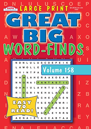 Great Big Word-Finds Puzzle Book-Word Search: Kappa Books Publishers ...