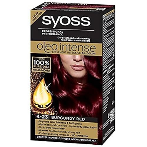 Syoss Oleo Intense Hair Color Dye 100% Pure Oils 0% Amonia 4-23 ...