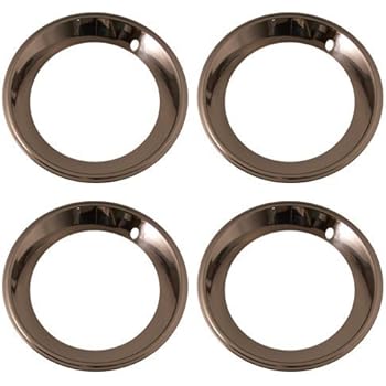 Amazon.com: Set of 4 Stainless Steel 15 Inch Beauty Trim Rings with ...