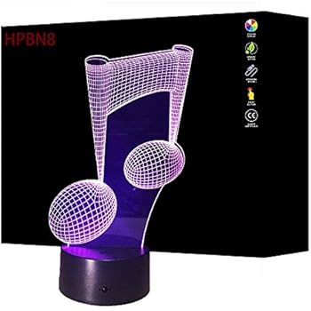 Amazon.com: 3D Saxphone Trombone Night Light Table Desk Optical ...