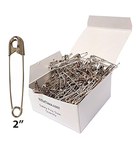 NiftyPlaza Extra Large 2 inch Safety Pins - Heavy Duty Large Safety ...