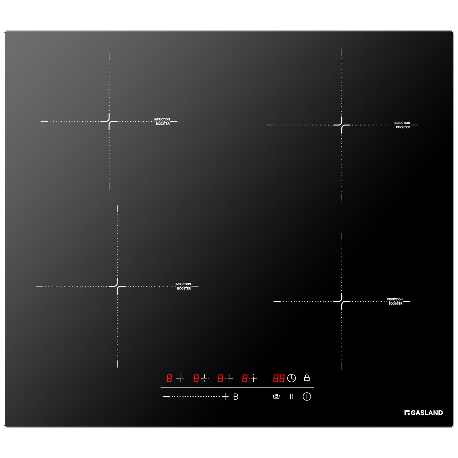 GASLAND 24 Inch Induction Cooktop 4 Burners,7200W Built-in Induction ...