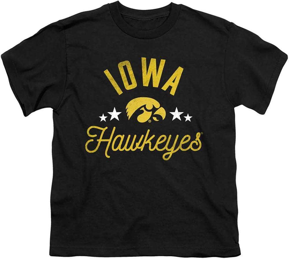 Amazon.com: University of Iowa Official Hawkeyes Unisex Youth T Shirt ...