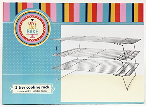 Charmed Silver 3-Tier Stackable Cooling Rack 13.5x 9.5 inch | Pricepulse