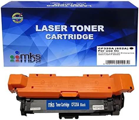 MKS Black Toner Cartridge CF320A (652A) Compatible with HP Color ...