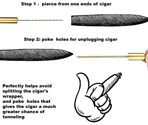 Cigar Draw Enhancer Tool QBOSO Travel Cigar Draw with Wooden Case ...