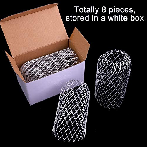 URATOT 8 Pack Aluminum Gutter Guards Expandable Metal Filter Screen ...