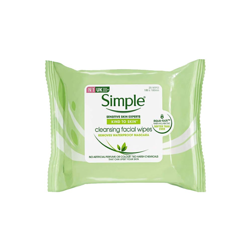 Simple Kind To Skin Cleansing Facial Wipes, 25 Pieces: Amazon.in: Beauty