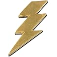 Amazon.com: StockPins Gold Lightning Bolt Lapel Pin – Striking ...