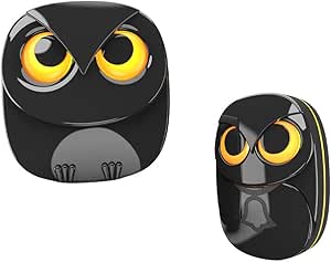 AsrMyjcx Smart Owl Shape Wireless Driveway Alarm System for Home And ...
