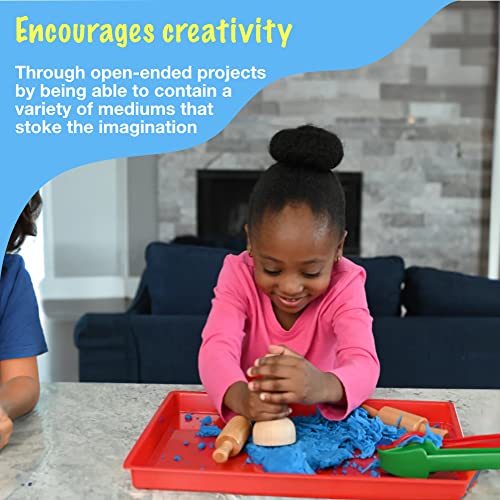 Constructive Playthings Messy Trays, 40% Thicker Plastic Construction ...