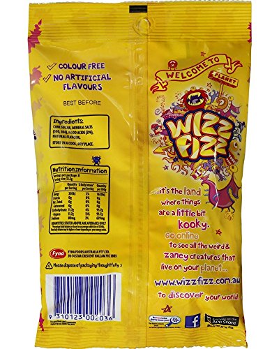 Sour and Sweet Wizz Fizz Sherbet Candy - 8 Serving Sizes Per Package ...