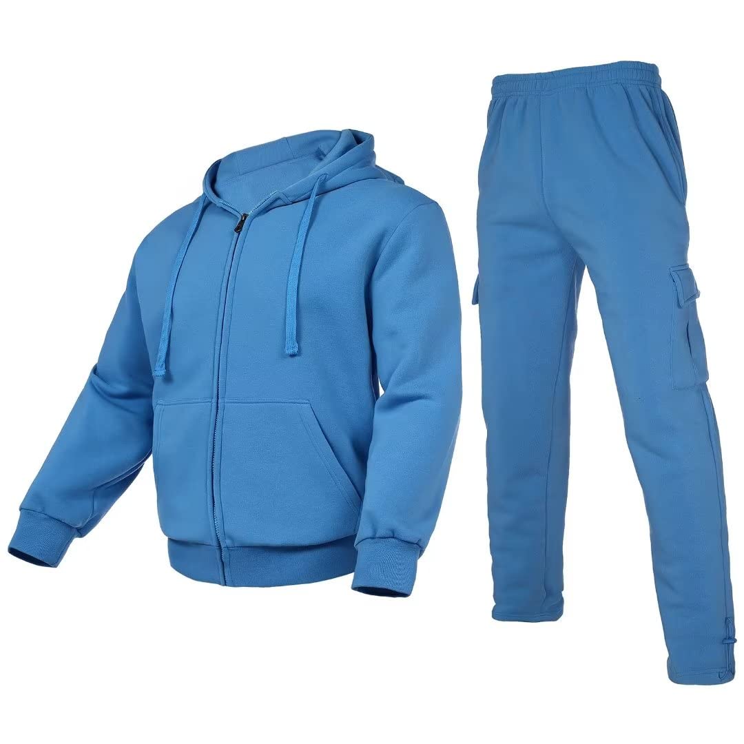 Tanderin Men's Hoodie Athletic Tracksuits 2 Piece Sweatsuits for Men ...