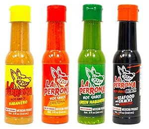 Amazon.com : La Perrona Hot Sauce Variety | Chiltepin Habanero Green ...