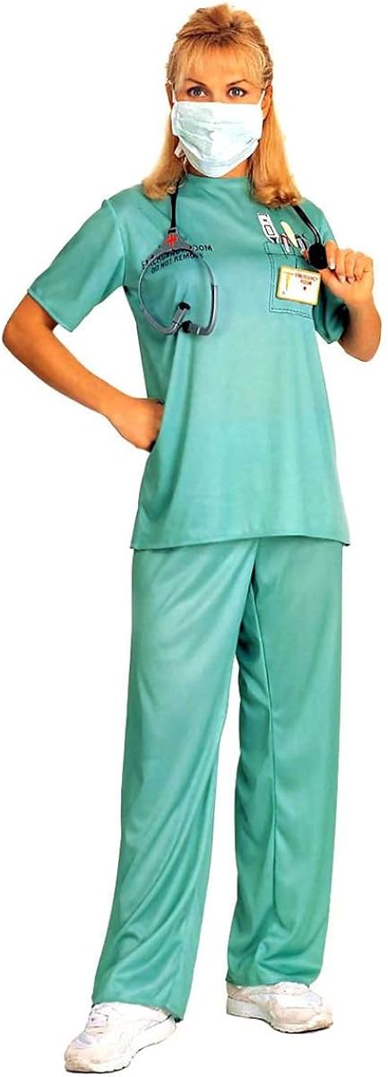 Emergency Room Female Surgeon Adult Dr Doctor Costume: Amazon.co.uk ...