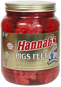 Amazon.com : Hannah's Pickled Pigs Feet 1/2 Gallon : Grocery & Gourmet Food
