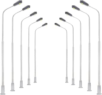 Amazon.com: 20Pcs Model Railway Train Model Street Lights LED Dual ...