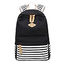 Amazon.com | Abshoo Causal Canvas Stripe Backpack Cute Lightweight Teen ...