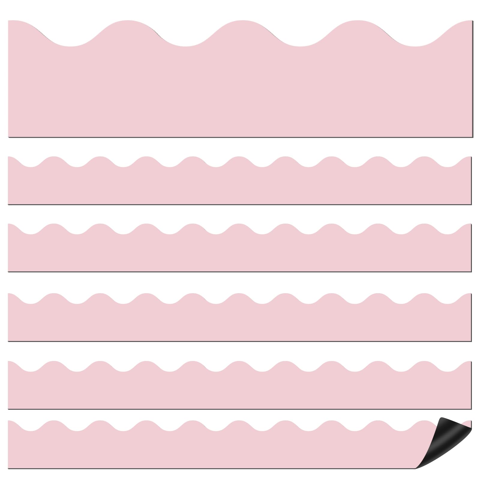 Mooliwe 24 Pcs Magnetic Borders for Classroom Whiteboard Scalloped ...