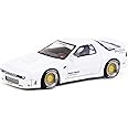 Amazon.com: Tarmac Works RX-7 FC3S Pandem White Toyo Tires Road64 Series 1/64 Diecast Model Car ...