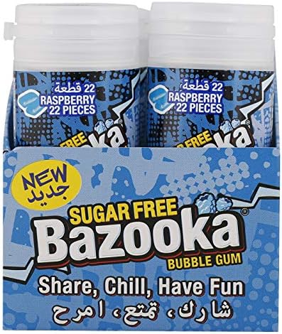 Bazooka Raspberry Flavour Sugar Free Bubble Gum, 31 Gm X 10 price in ...