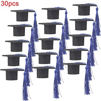 Amazon.com: Hicarer 12 Pack Mini Graduation Caps Graduation Cap Bottle ...