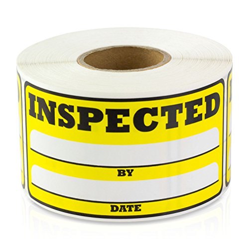 Buy INSPECTED BY DATE 1.5" x 3" BY Special Handling Shipping Warehouse ...