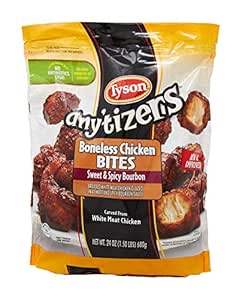 Tyson Any'tizers Sweet & Spicy Bourbon Boneless Chicken Bites, 24 oz ...