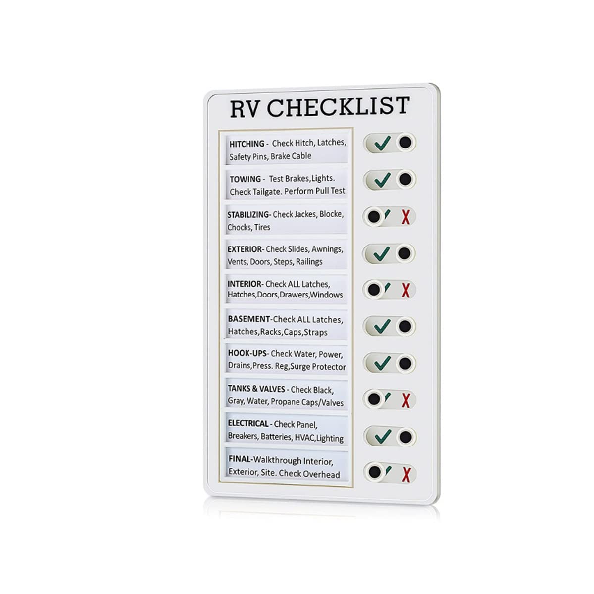 Mua RV Checklist Memo Plastic Boards, Portable to Do List Boards ...