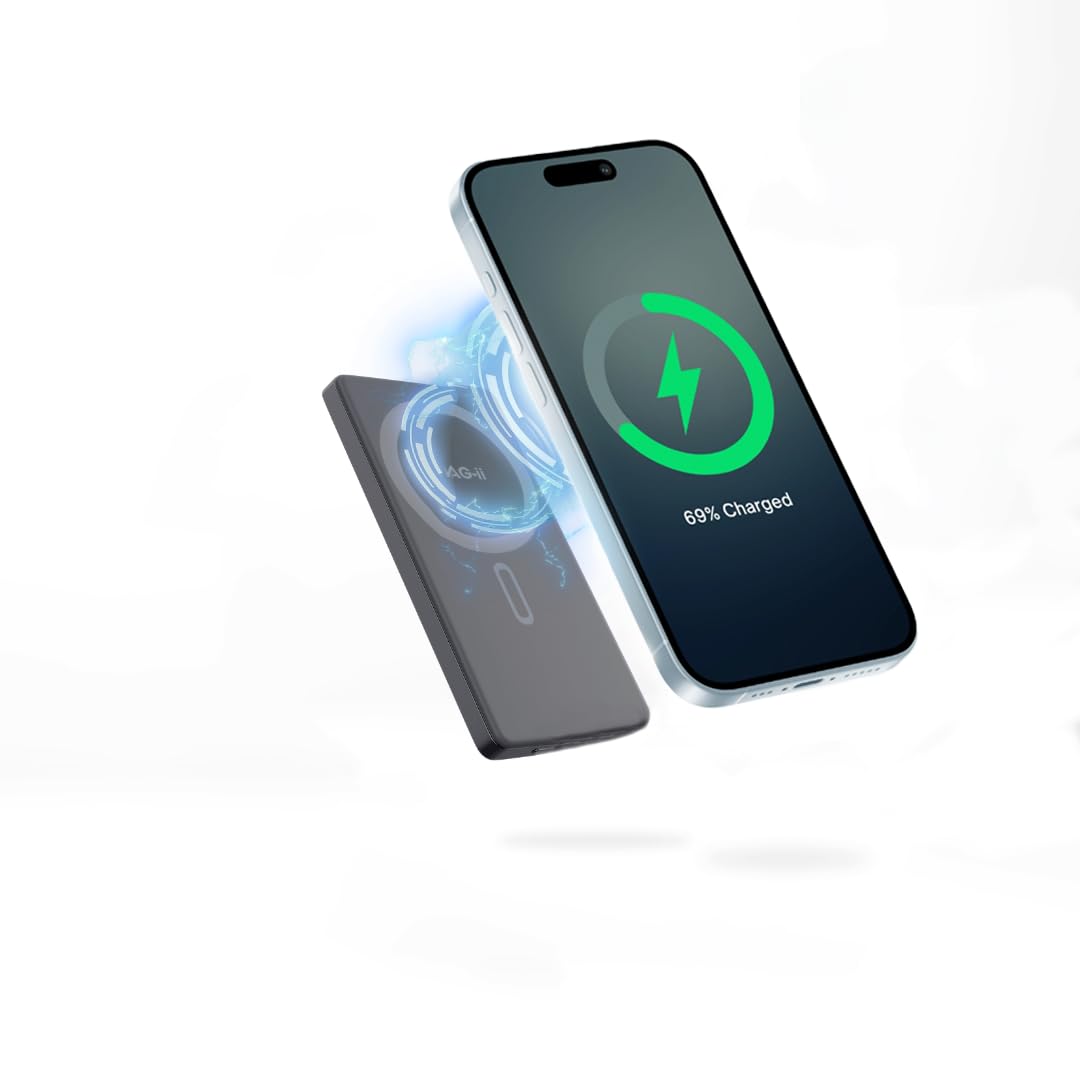 MAG-ii UltraSlim Modular Power Bank, Compatible with MagSafe Battery ...