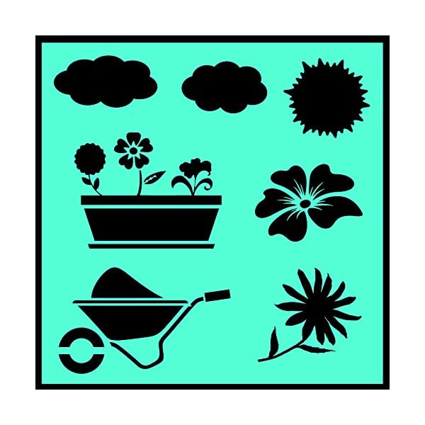 Auto Vynamics - Detailed Gardening & Landscaping Stencil Set - Includes ...
