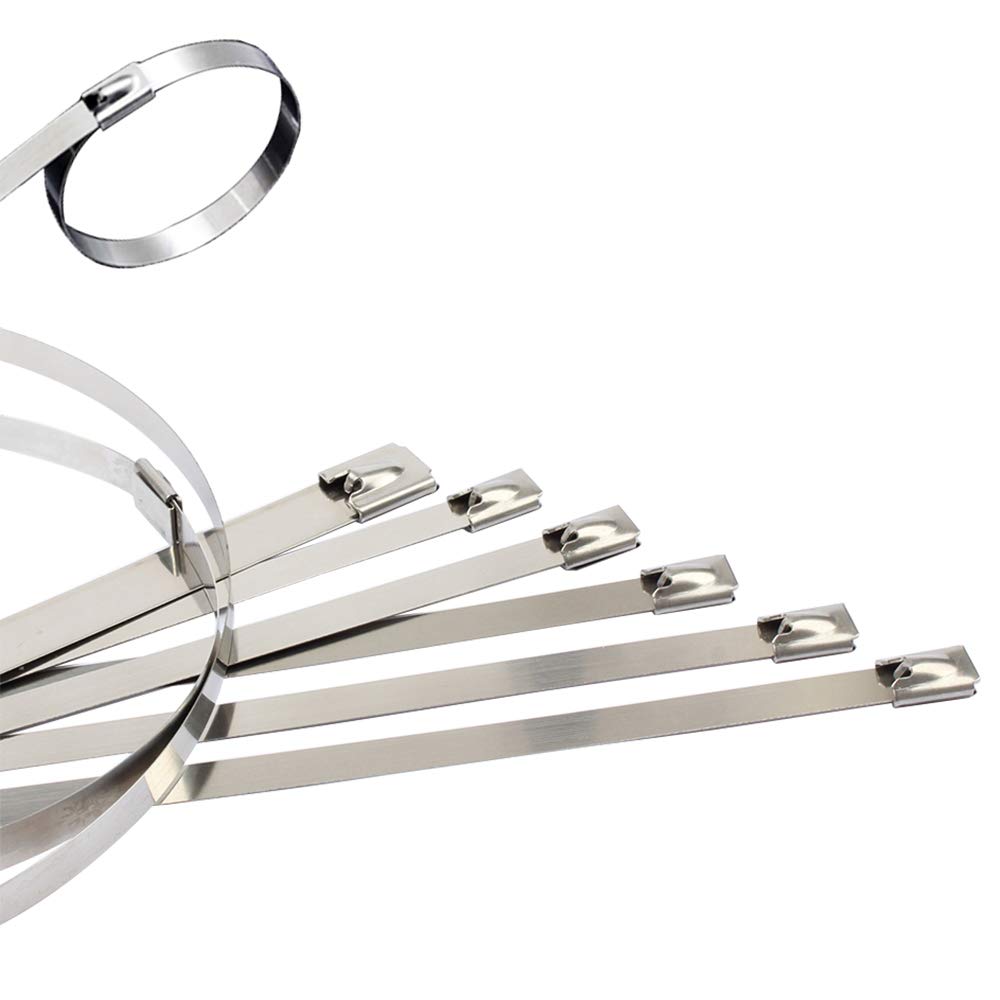 [50 Stück] Premium Edelstahl Kabelbinder Hochwertige SS304 Marine Grade ...