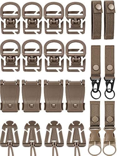 30 Pieces Molle Attachments Set Tactical Gear Clip Strap for Backpack ...