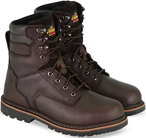Thorogood 804-4279 V-Series Men's 8" Work Boot Safety Toe, Brown - 8.5 ...