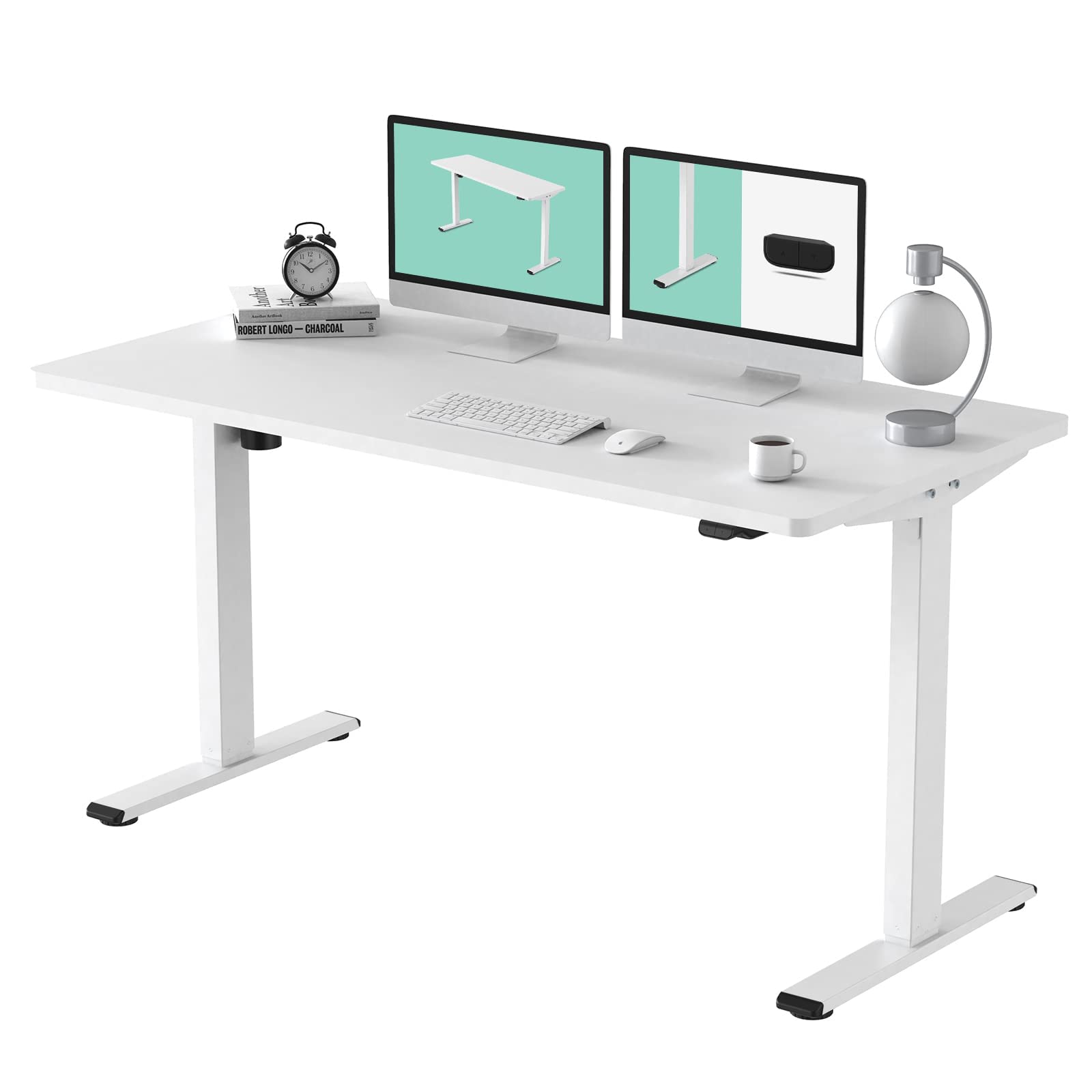 Mua FLEXISPOT EC1 Electric White Standing Desk Whole Piece 55 x 28 Inch ...