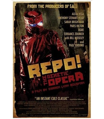 Repo Movie Poster Repo! A Genetic Opera Blu Ray Zavvi UK