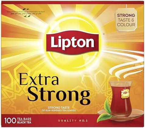 Lipton Extra Strong Black Tea, 100 Teabags price in UAE | Amazon UAE ...